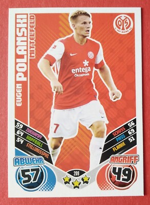 TOPPS Eugen Polanski FSV Mainz 05 Bundesliga 2011/12 Match Attax ...