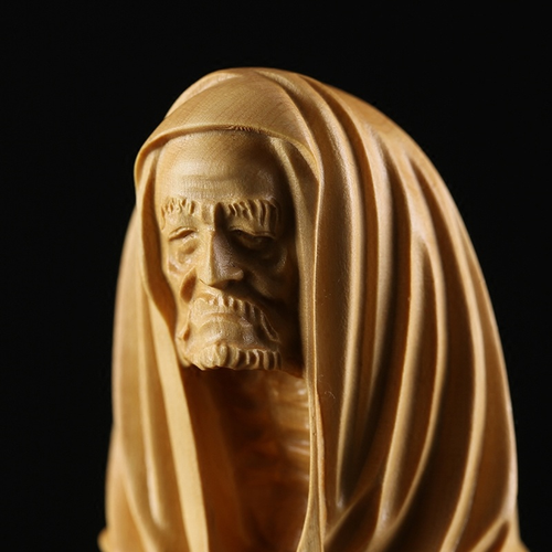 5.5cm Boxwood Carving Arhat Damo Dharma Buddha Statue Zen Ornaments | eBay