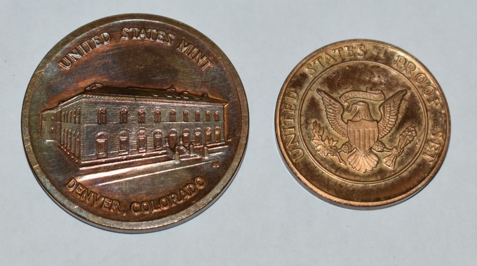 1789 Treasury Proof Medal &Denver Mint Colorado Department Treasury Lot ...