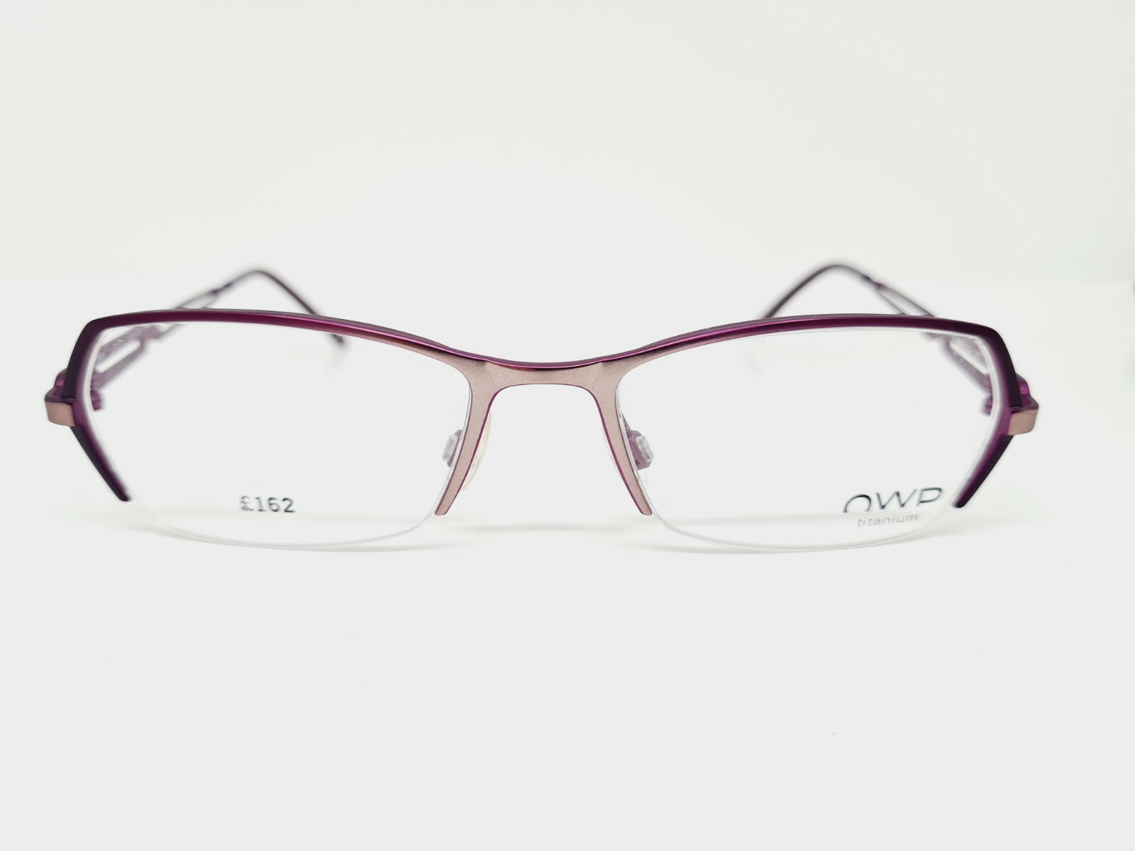OWP Mod.1742.200 Titanium women Semi Rimless Glasses Frames RRP £162 Ex ...