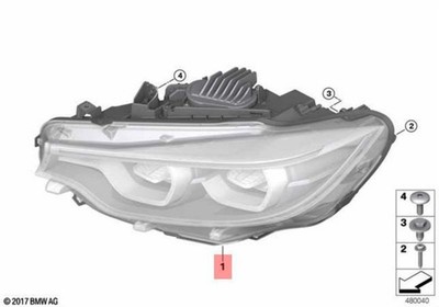 Genuine Headlight LED technology Left BMW F32 F33 F36 F80 F82 F83 ...