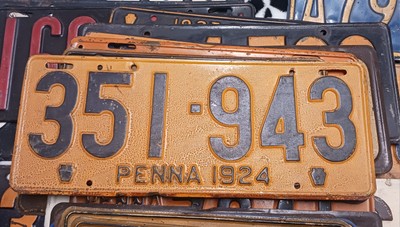 1924 PENNA PENNSYLVANIA LICENSE PLATE AUTOMOBILE PLATE COLLECTIBLE ...