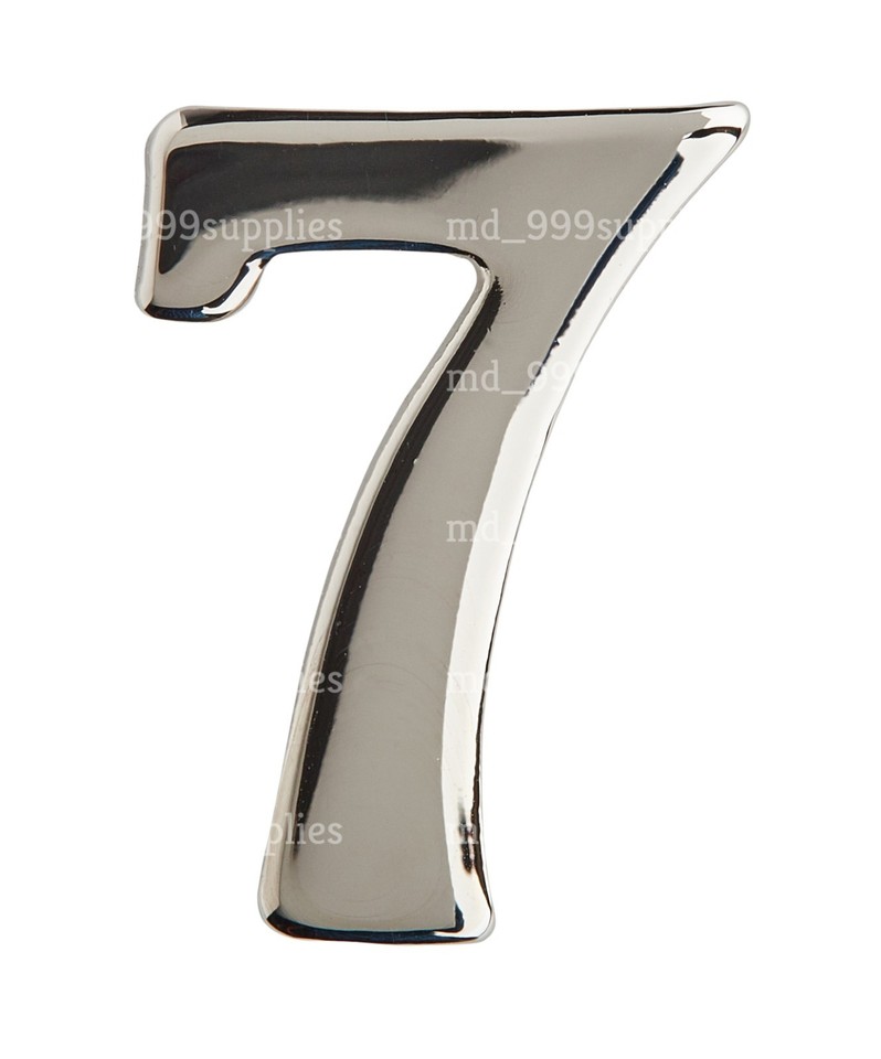 NEW Police Chrome Numbers Pin Back 0 - 9 Epaulettes Uniform ID Collar ...