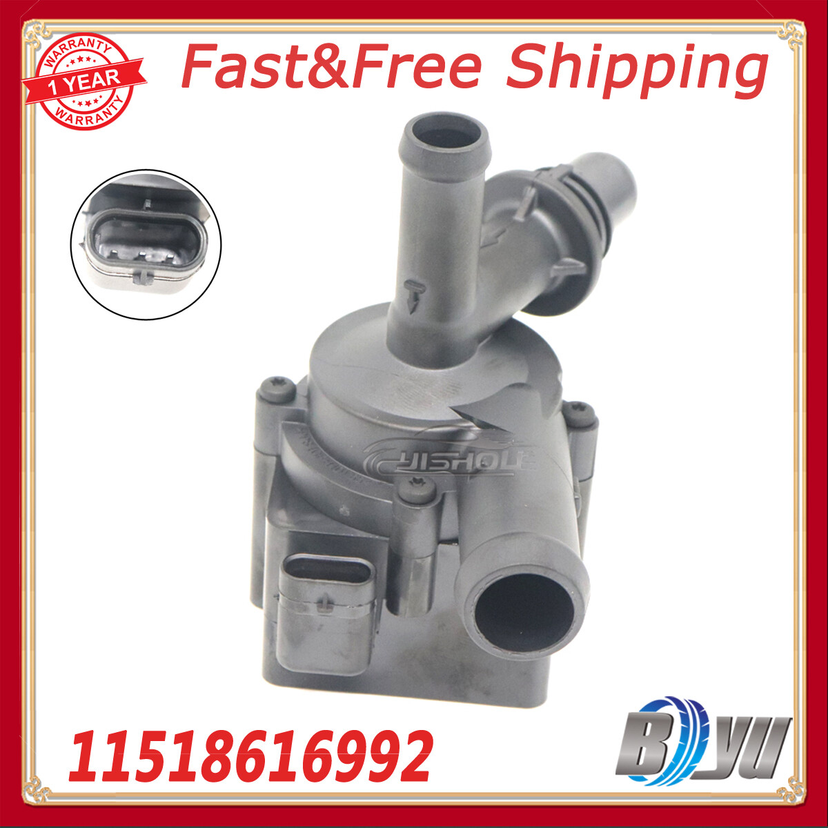 For BMW 118i 320i 1.6L 2.0L 2012-15 Auxiliary Water Pump w/o Bracket ...