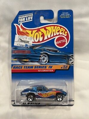 Hot Wheels '63 Corvette Blue #4cars Race Team Series lV #728 | eBay