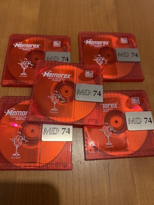 5 - RED Memorex MD 74 Color Collection 74 minute Minidiscs. | eBay