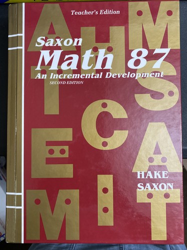Saxon 87 Math (2nd Edition) 8/7 TEACHERS EDITION | eBay