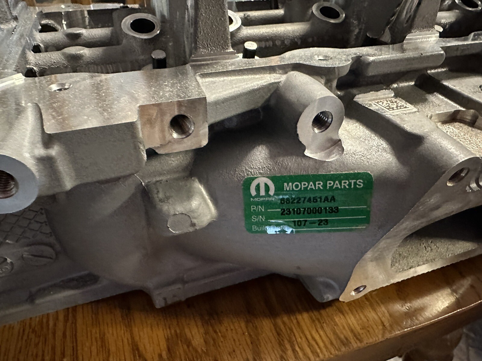 Engine Cylinder Head-VIN: G Mopar 68227451AA for sale online | eBay