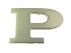 INITIAL "P" METAL STAINLESS STEEL BELT BUCKLE | eBay