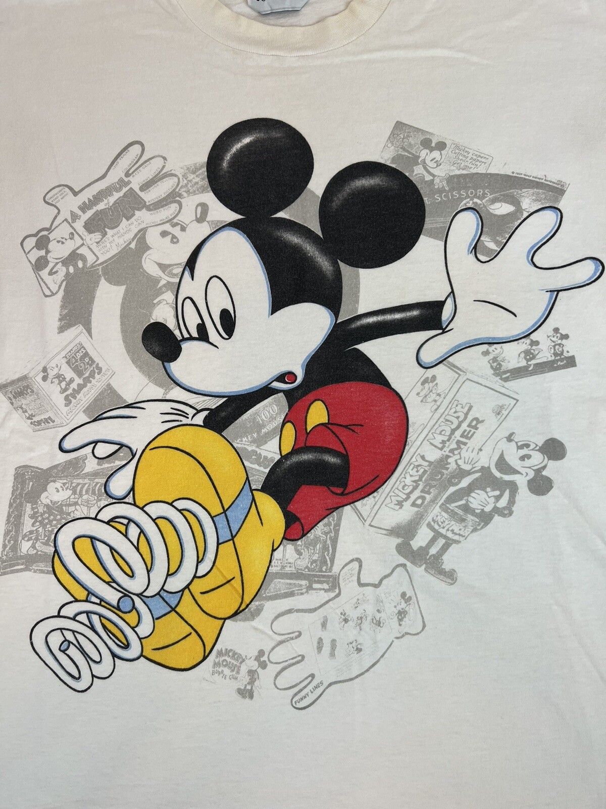 Vintage Mickey Mouse Jerry Leigh Spring Shoes Mickey Mouse XL Shirt Aop ...