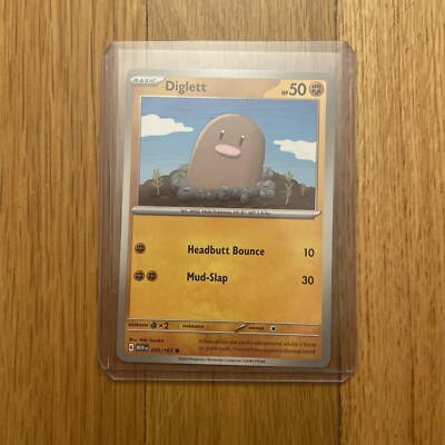 Pokémon TCG Diglett Scarlet & Violet-151 050/165 Regular Common | eBay