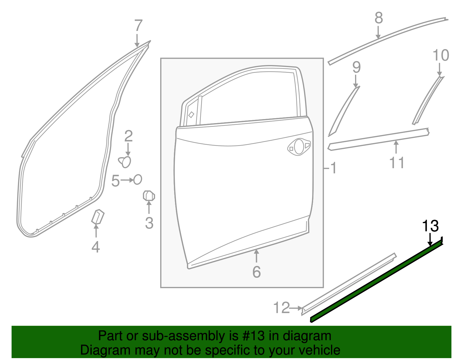 Genuine OEM Door Seal for Nissan 808385AA1B for sale online | eBay