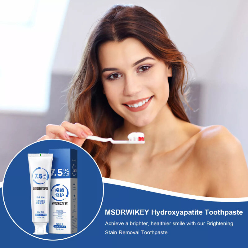 7.5% Hydroxyapatite Toothpaste Remove Yellow Tooth Stains For Sensitive ...