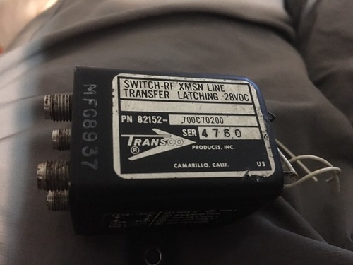 Transco Switch-Rf Xmsn Line Transfer Latching 28VDC 82152-715C70100 ...