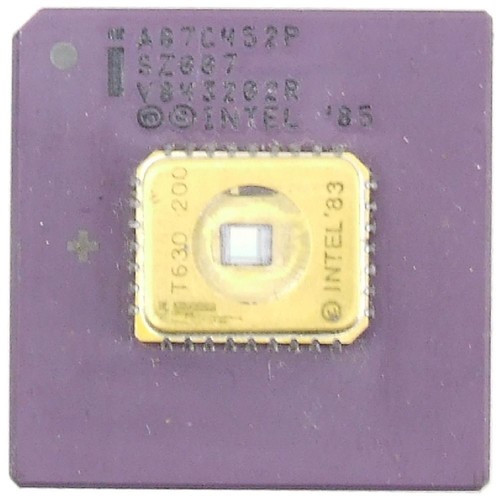 Intel SZ687 A87C452P CPU Mcu Ceramic Pga Rare Vintage Processore Chip ...