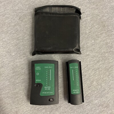 Master Cable Tester Master NS-468 W/ NS-468 Remote & Case | eBay