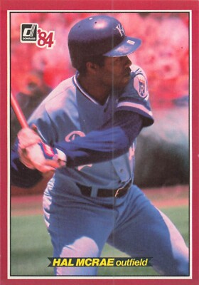 HAL MCRAE 1984 DONRUSS BASEBALL ALL STARS #25 | eBay