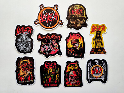 Thrash Heavy Metal Vinyl sticker Pack (10) Speed Hardcore Metal Rock ...