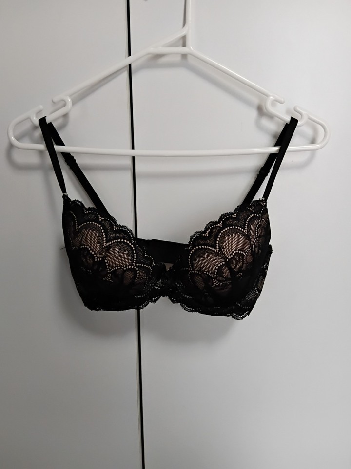 Bras N Things Posie Push up bra black and nude lace 8DD 30DD | eBay ...