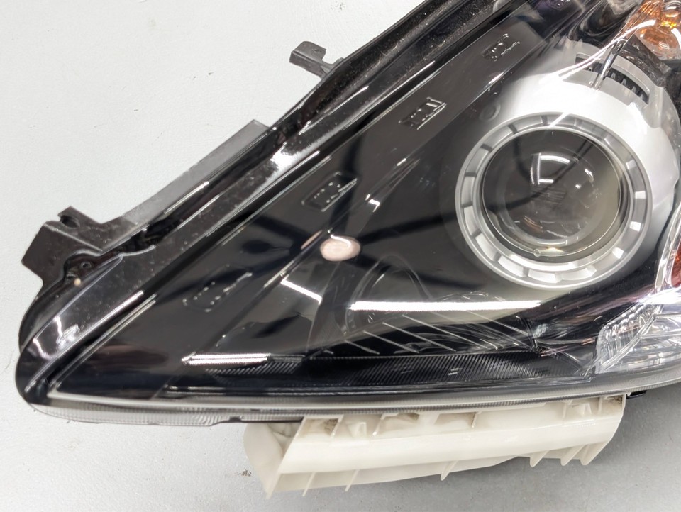 NISSAN 370Z HEADLIGHT LAMP LEFT DRIVER XENON HID BLACK HOUSING | eBay