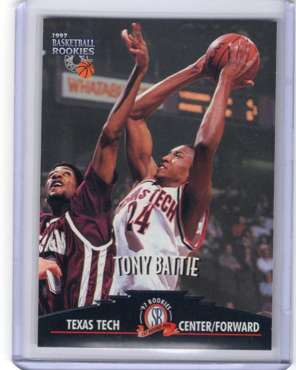 TONY BATTIE 1997 Score Board Basketball Rookies ROOKIE CARD #33 ...