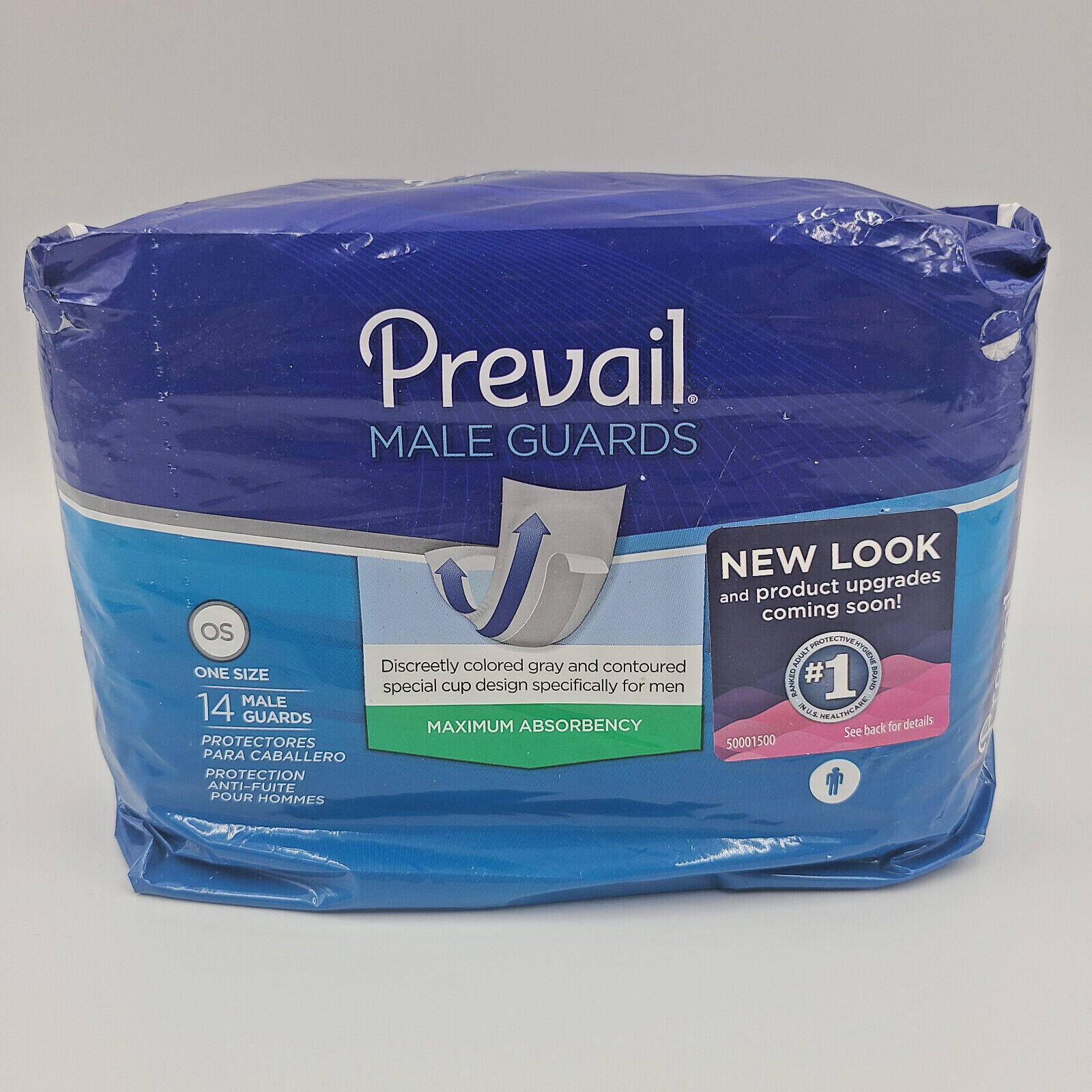 Prevail for Men Maximum Absorbency Male Incontinence Guards 14ct SEALED ...