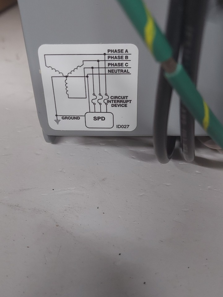 PTX080-3Y101 THE IT PROTECTOR SURGE Lighting PROTECTOR 120/208 3 Phase ...
