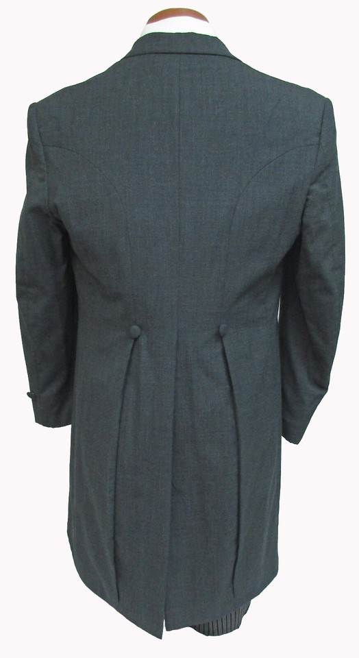 Men's Grey Cutaway Morning Coat - Classic Formal Wear, Premium Quality ...