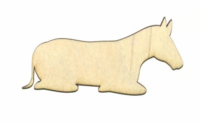 Donkey Laser Unfinished Wood Shape Cut Out D11538 Crafts Lindahl ...