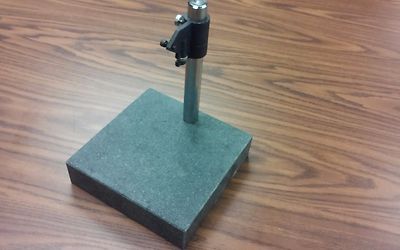 8" x 8" Granite Check w. Fine adjustment, comparator stand #906-8-new ...