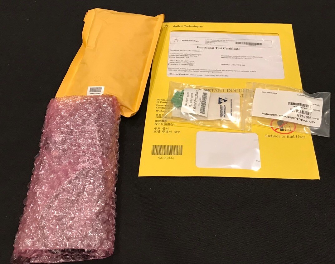 Agilent / Keysight N6700B MPS Power Supply Mainframe With 2 x N6744B 0 ...