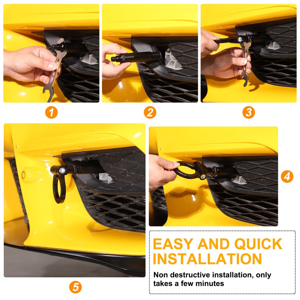 Car Front Bumper Racing Tow Hook Trailer Hook For Toyota Supra 2019 ...