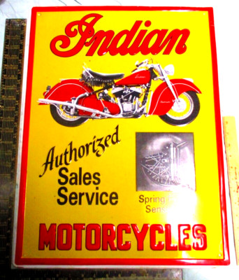 Indian Chief sign vintage motorcycle collectible md USA biker ...