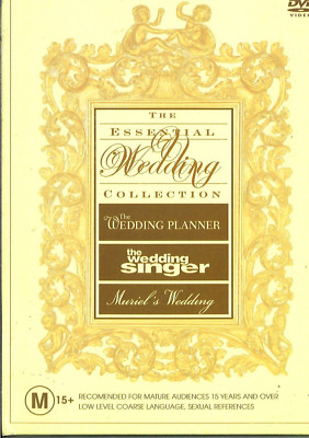 168A NEW SEALED WEDDING PLANNER / WEDDING SINGER / MURIEL WEDDING DVD ...