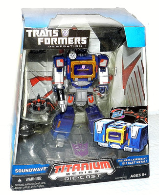 TRANSFORMERS SOUNDWAVE TITANIUM SERIES NEW SEALED FIGURE HASBRO DIE ...