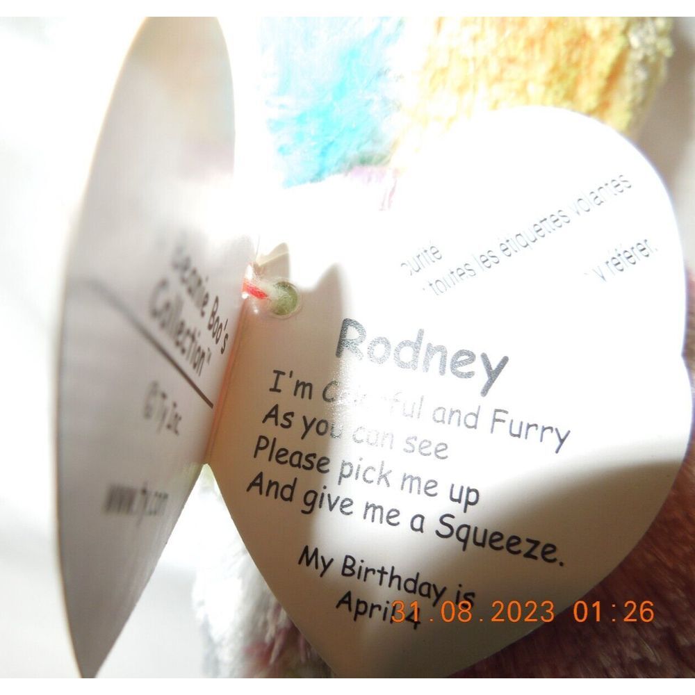 RODNEY Ty Beanie Boos THE HAMSTER 6" New WITH TAGS | eBay