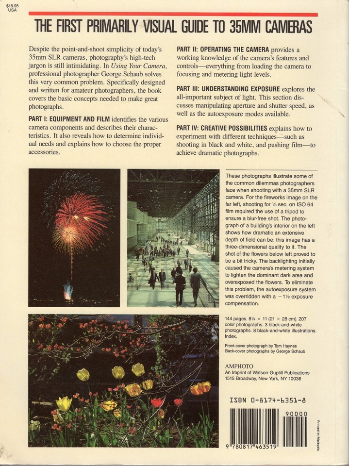 Using Your Camera : A Basic Guide to 35mm Photography by George Schaub ...