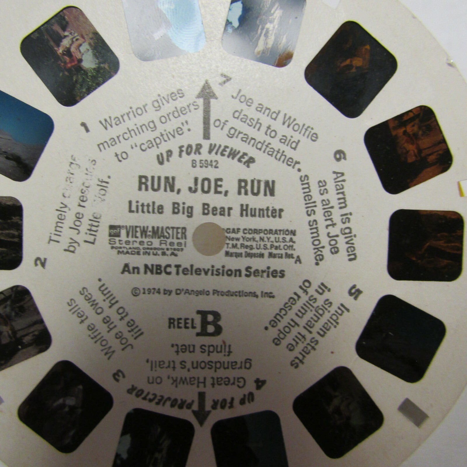 Run, Joe, Run 1974 TV Series Viewmaster Reel Little Big Bear Hunter ...