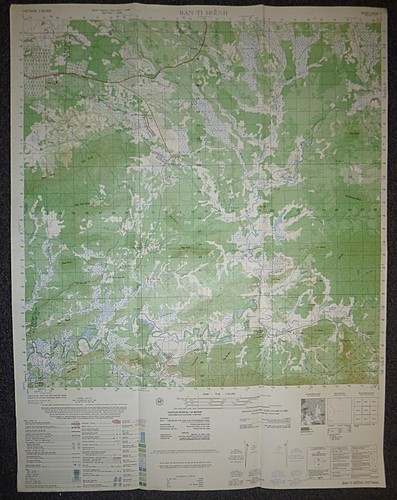 6634 ii - MAP - Ban Ti Srenh - Ban Ma Thuot - MACV-SOG RECON 1969 ...
