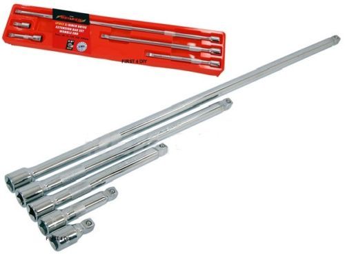 EXTENSION BAR SET 5PC 3/8" EXTRA LONG SOCKET RATCHET SET 38-450MM ...