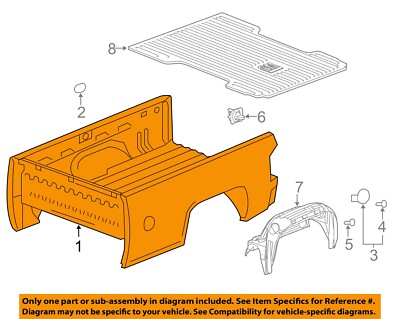 GM OEM 14-19 Silverado 1500 Pick Up Box Pick Up Box-Box Assy 84148854 ...
