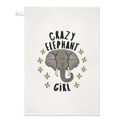 Pazzo Elefante Bambina Stars Strofinaccio Animale Scherzo Figlia ...
