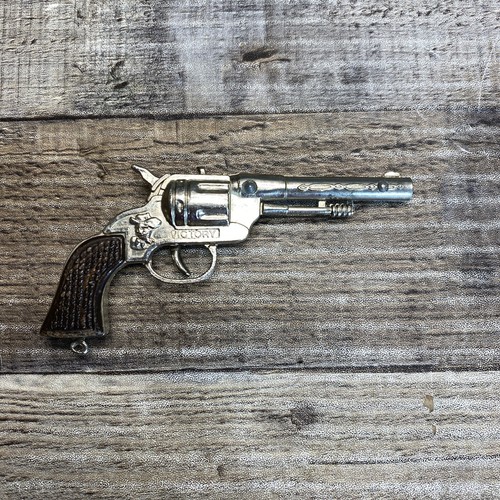VTG Victory Western Revolver 4.5" Mini Pistol Cap Gun Keychain Hammer ...