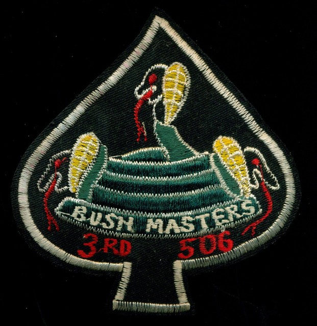 US Army 3rd Battalion 506th Infantry Regiment Bushmasters Vietnam Patch ...