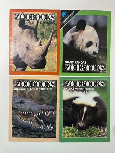 Lot of 4 Zoobooks Magazine Animals Vintage Educational Magazines | eBay