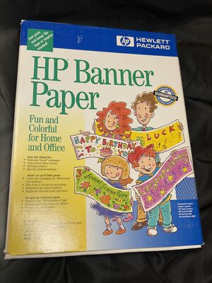 HP Banner Paper (15) Banners For DeskJet/DeskWriter 680C/690C Series ...