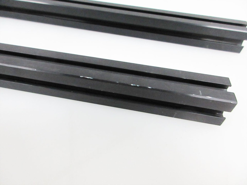 2x THORLABS RM1S 1" CONSTRUCTION CUBE SLOTTED CORNERS & 2x XE25L15 RAIL ...