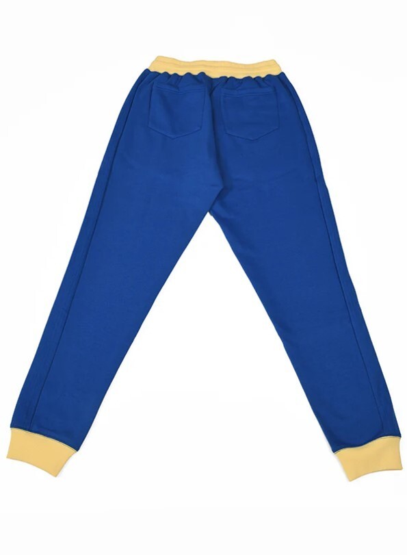 Fallout 4 76 New Vegas Vault Tec Jogger Sweat Pants Blue Yellow /w LOGO ...