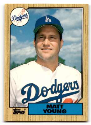 1987 Topps Traded #131T Matt Young Los Angeles Dodgers Baseball Card ID:53891 | eBay