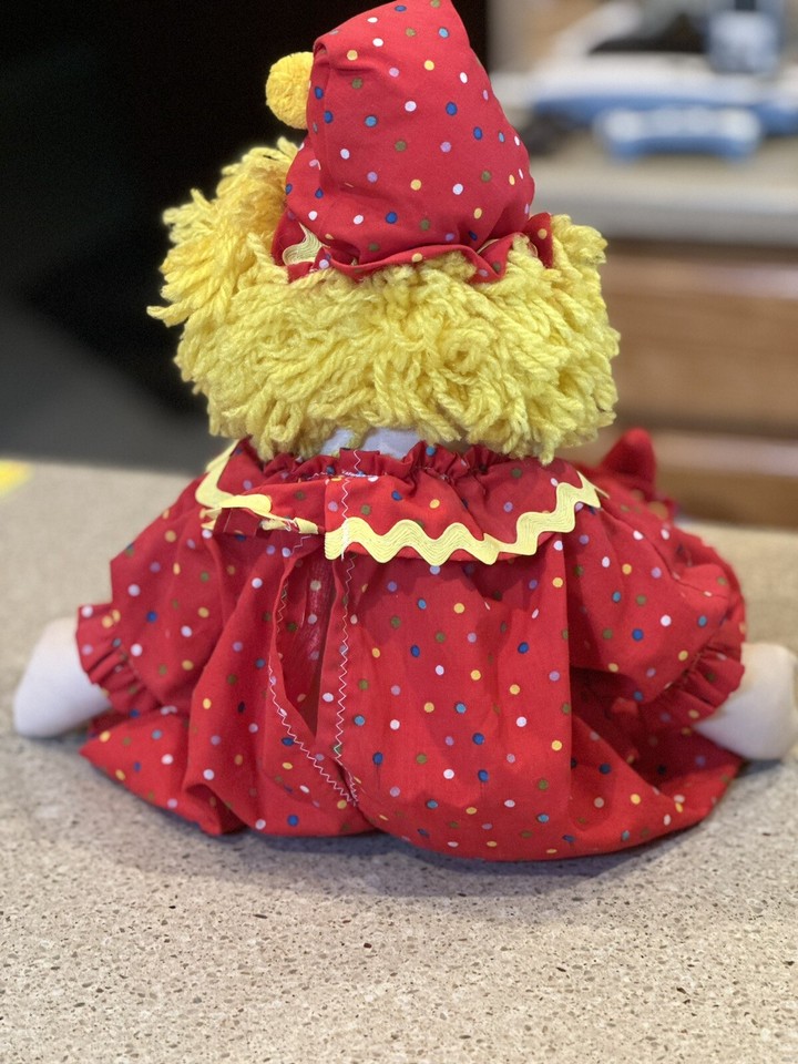 RAG DOLL CLOWN CLOTH DOLL 24” VERY GOOD CONDITION- Unbranded | eBay